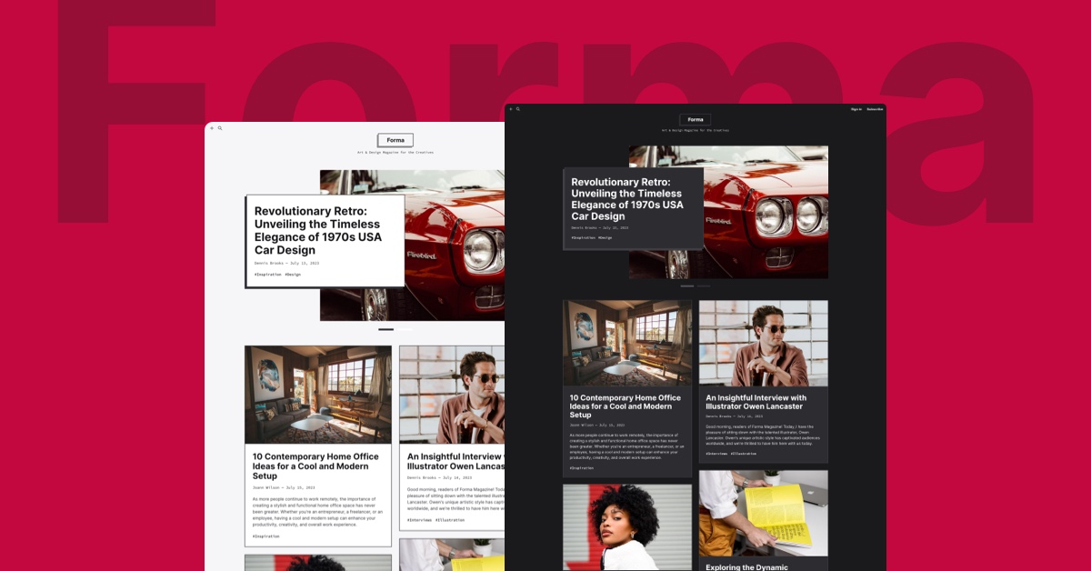 Forma Ghost Theme | Just Good Themes